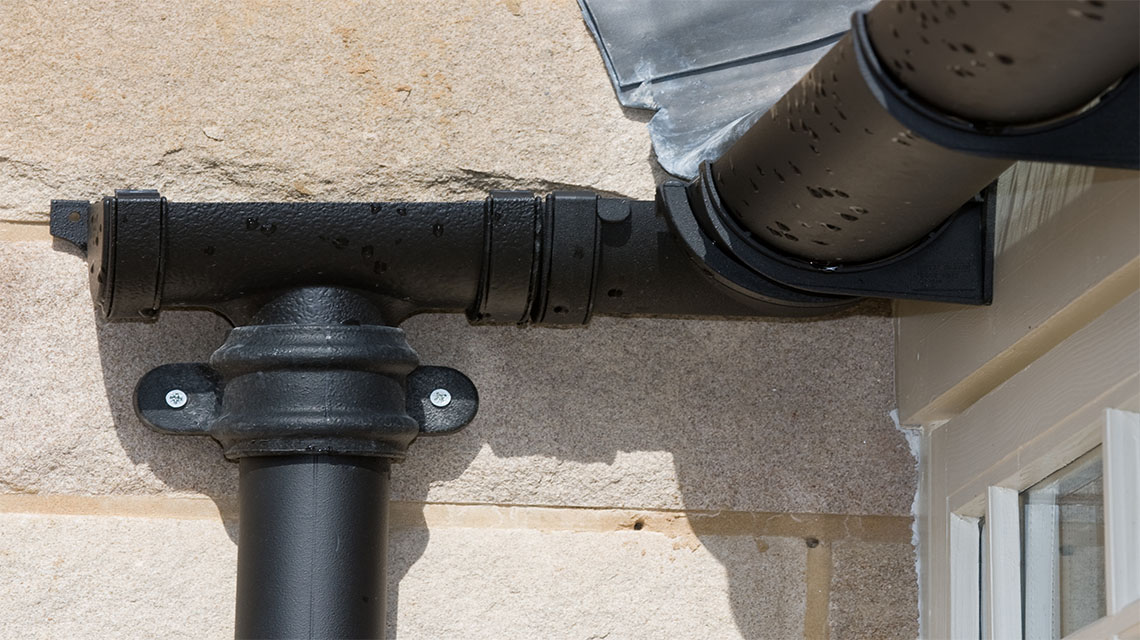 Roe Developments achieves a true cast iron effect rainwater system with ...