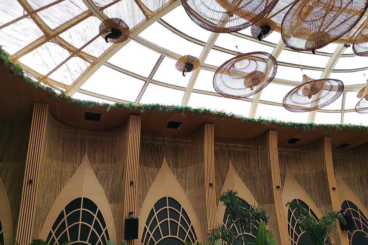 Marlon FSX used for roof in BOA Kong restaurant, Bucharest, Romania