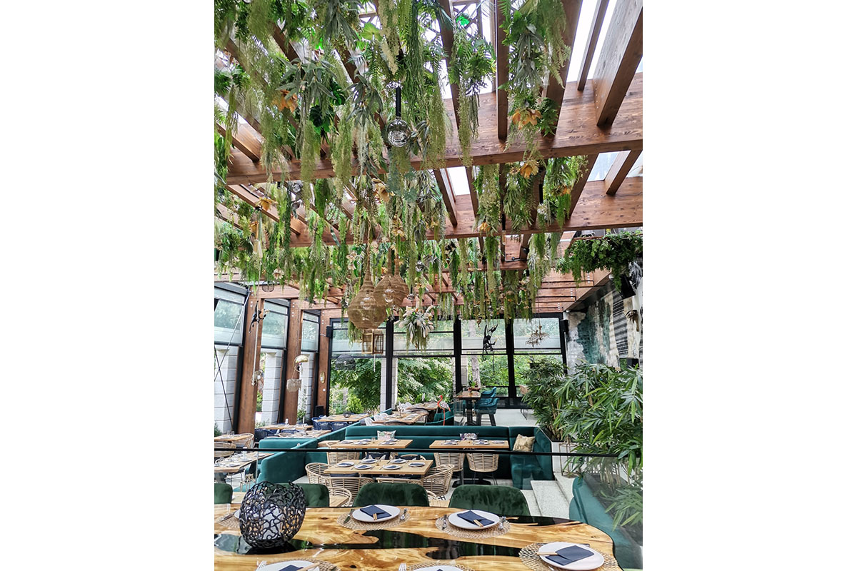 Marlon FSX used for roof in BOA Kong restaurant, Bucharest, Romania