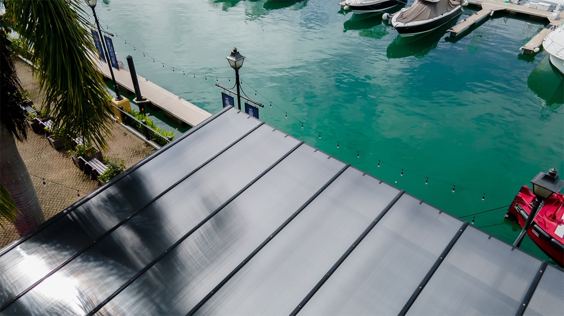 Canopy created using Marlon ST for Marina restaurant