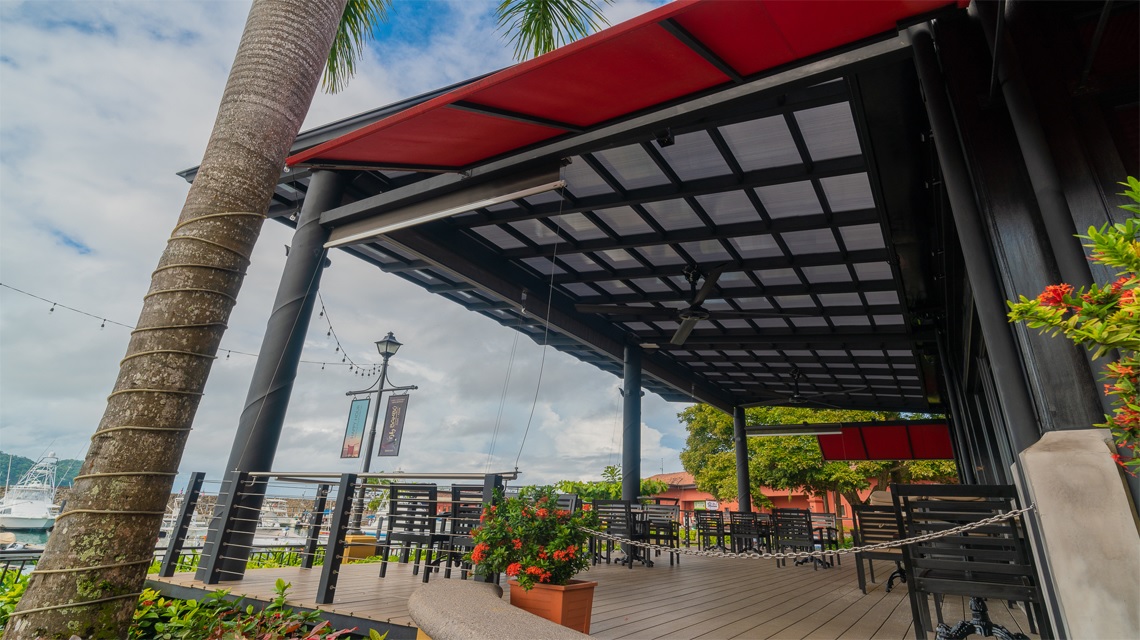 Canopy created using Marlon ST for Marina restaurant