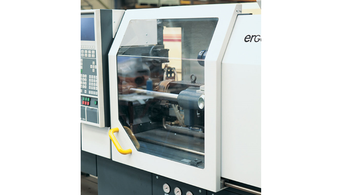 Polycarbonate's impact resistance makes it perfect for machine guards.